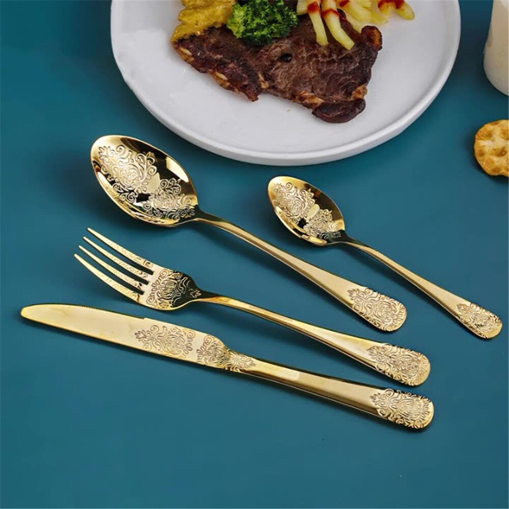 European Cutlery Sets,Kitchen Knife and Fork Spoon... – Grandado