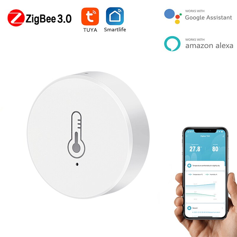 Tuya-Sensor inteligente de temperatura y humedad S... – Grandado