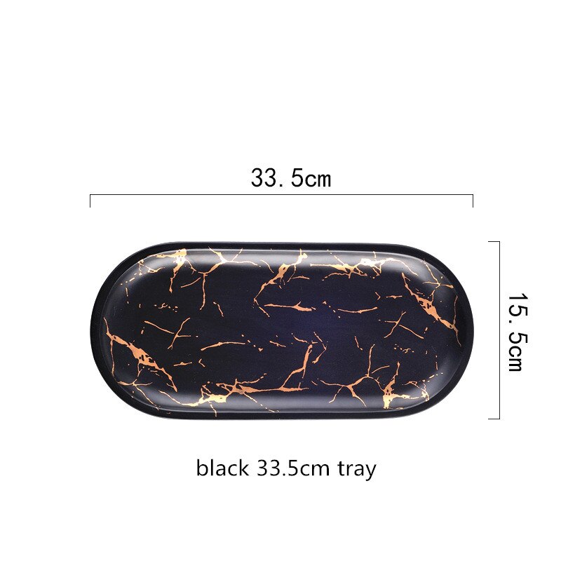 Nordic Luxury Marble Glazed Golden Pattern Ceramic... – Vicedeal