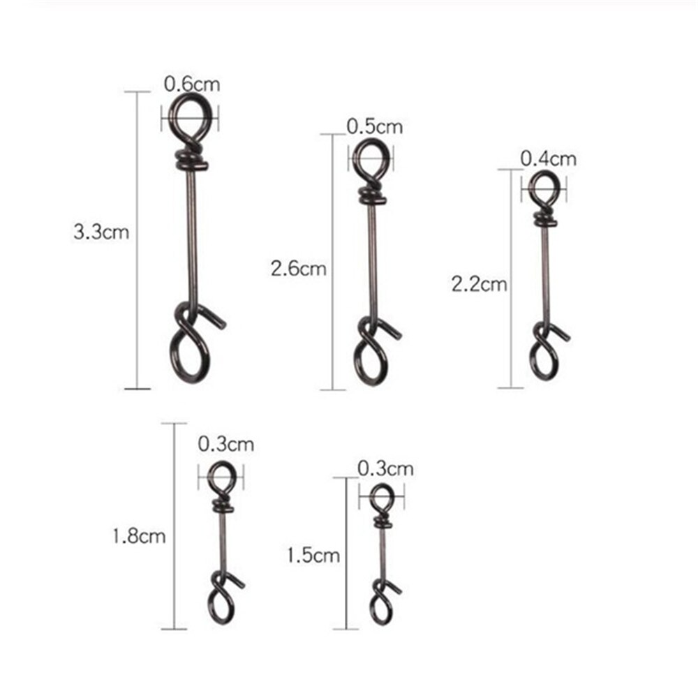 50Pcs/Bag Stainless Steel Connector Fishing Fastac... – Vicedeal