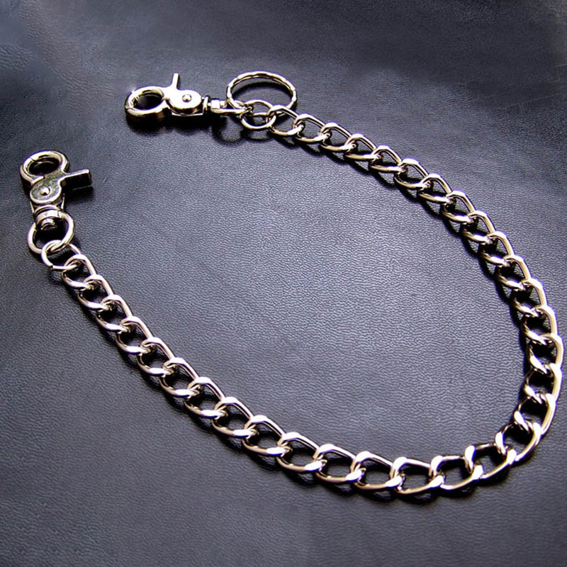 Punk Silver Multilayer Male Metal Chain on pants H... – Grandado
