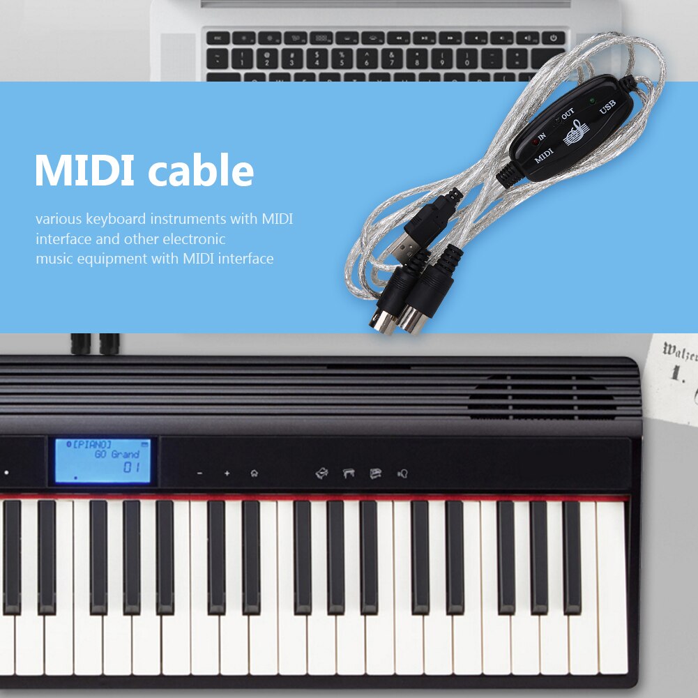 Elektronische Piano Usb Interface Naar Midi Conver... – Vicedeal