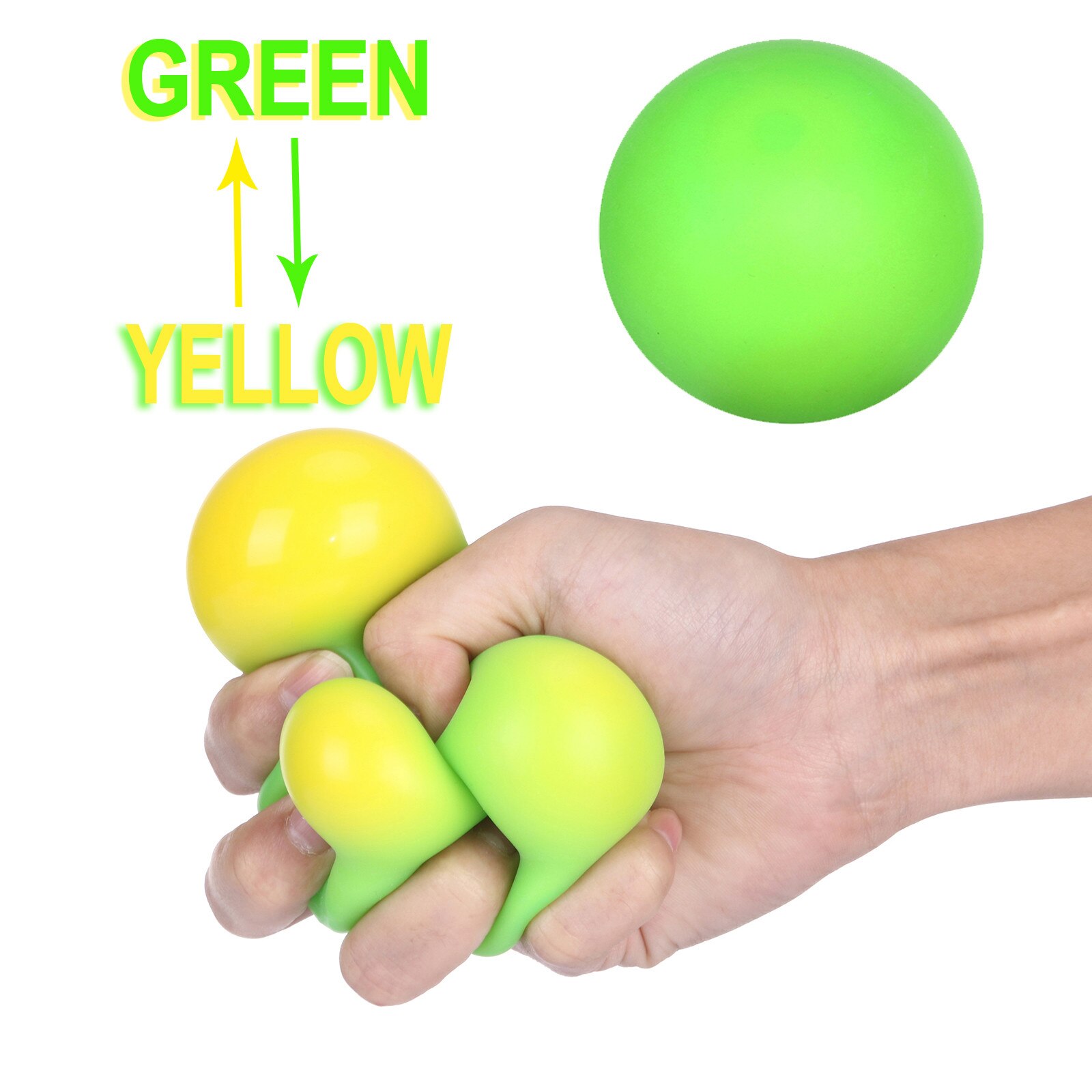 Stress Ball Change Colour Pressure Ball Squeezing ... – Grandado