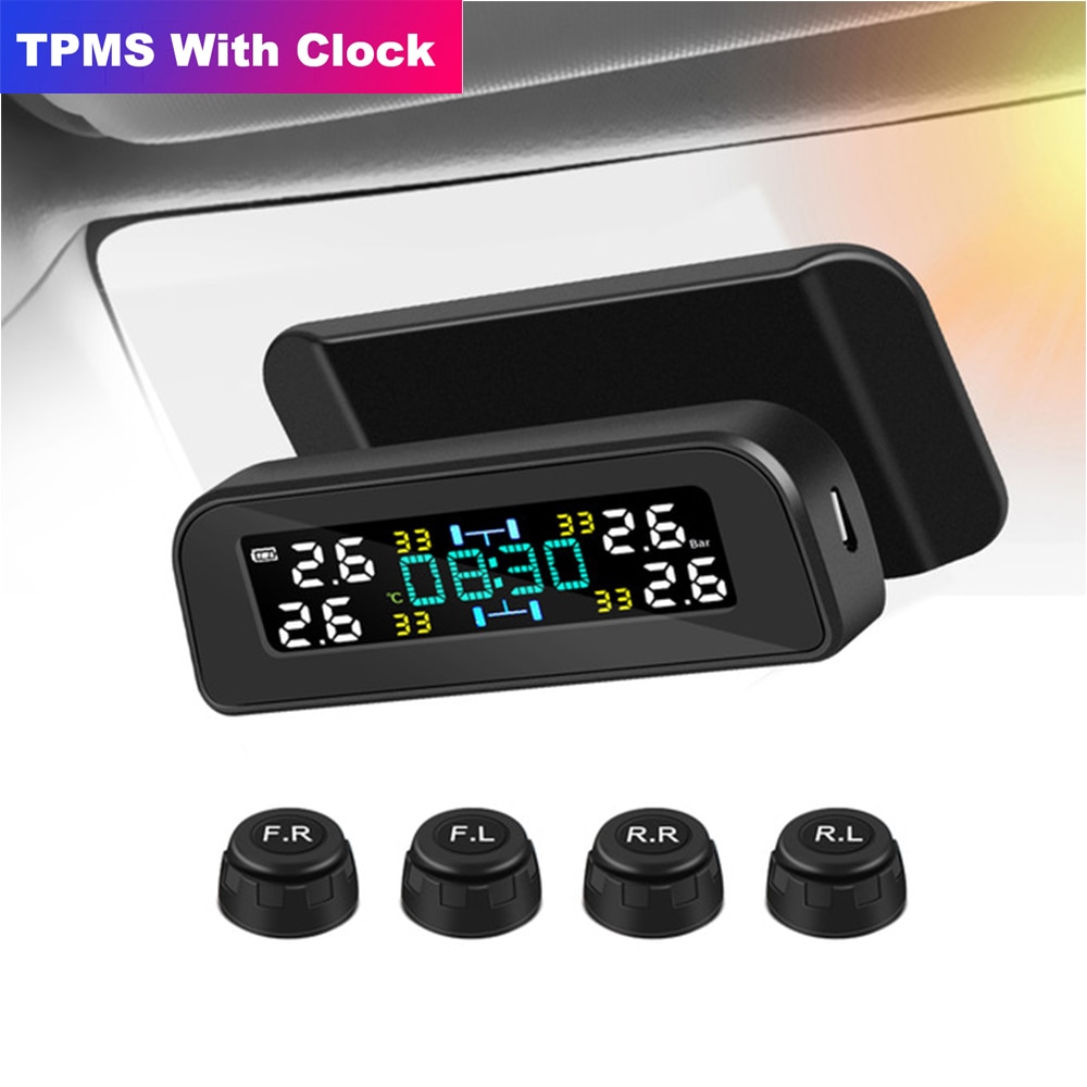 Solar Power Auto Tpms Bandenspanningscontrolesyste... – Grandado