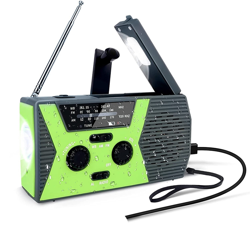 -Solar Hand Crank Radio Am Fm Radio, dynamo Powere... – Grandado
