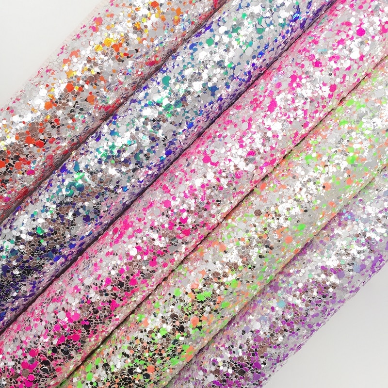 Amonglitter Crystal Chunky Glitter Leather Fabric ... – Vicedeal