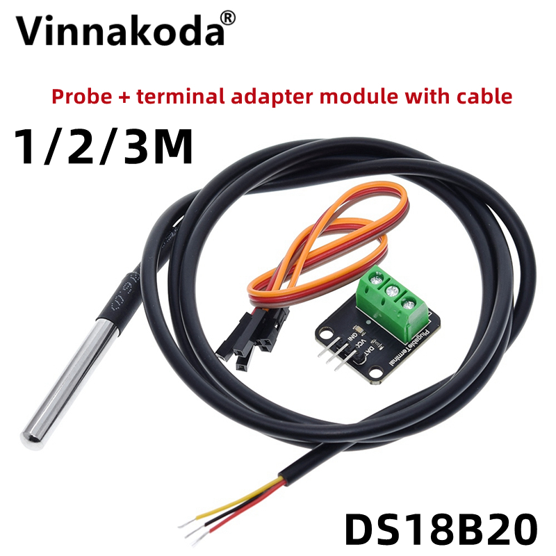 DS18B20 Temperature Sensor Module Kit Waterproof 1... – Grandado