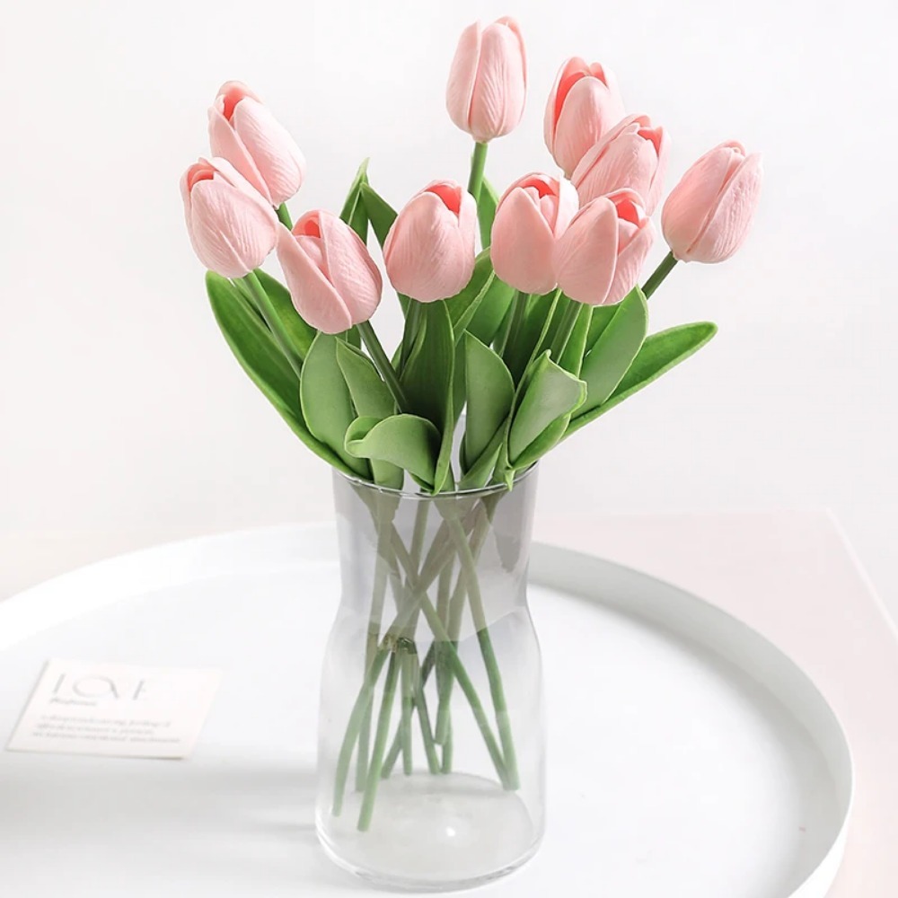 5/10Pcs Of Artificial Flower Plant Tulip Soft Pole... – Grandado
