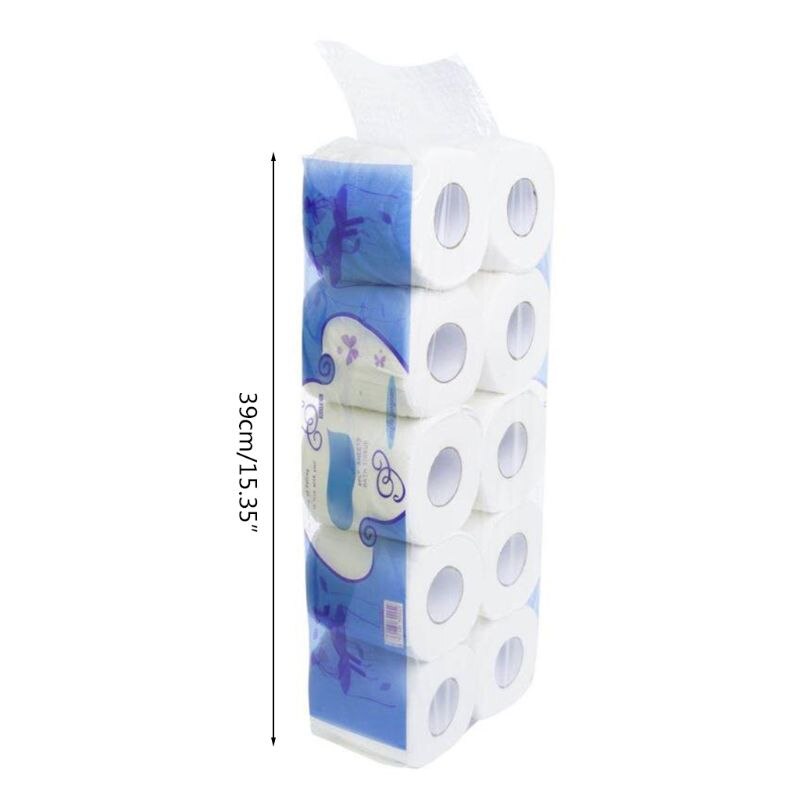 10 Rolls Toilet Paper No Fluorescent Agent Soft St... – Grandado