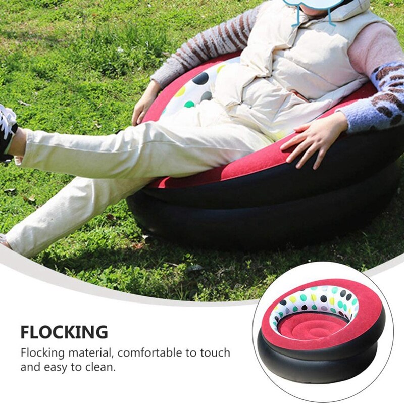 Inflatable Lazy Sofa Foldable Air Couch Chair Port... – Vicedeal
