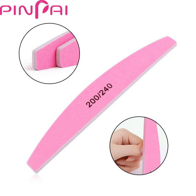 PinPai 5Pcs Half Round Pink 200 240 Grits Nail Fil... – Vicedeal