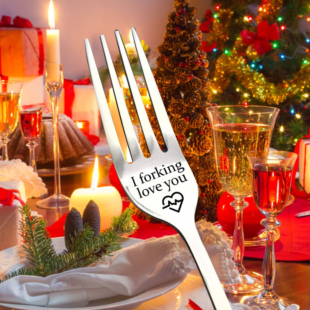 BalleenShiny Valentine's Day Spoon Fork Family... – Vicedeal