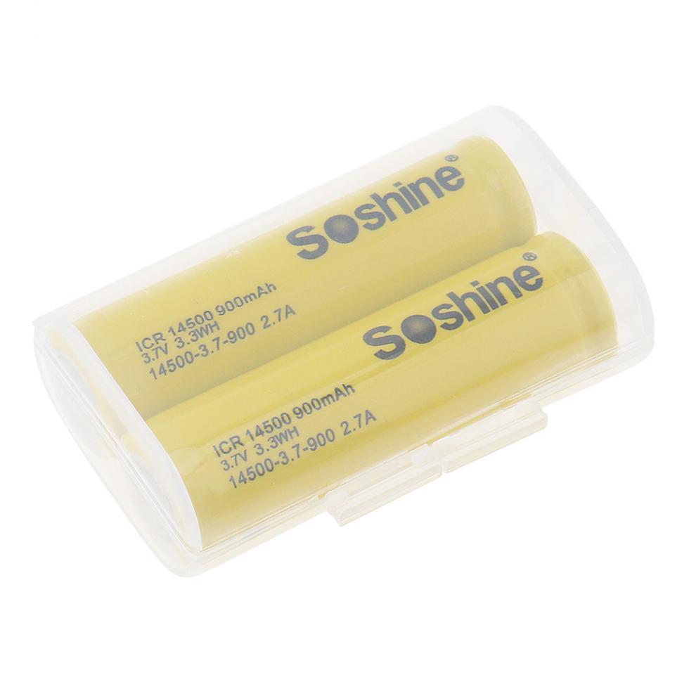 2 Stuks Soshine 3.7V Icr 14500 900Mah Li-Ion Oplaa... – Grandado