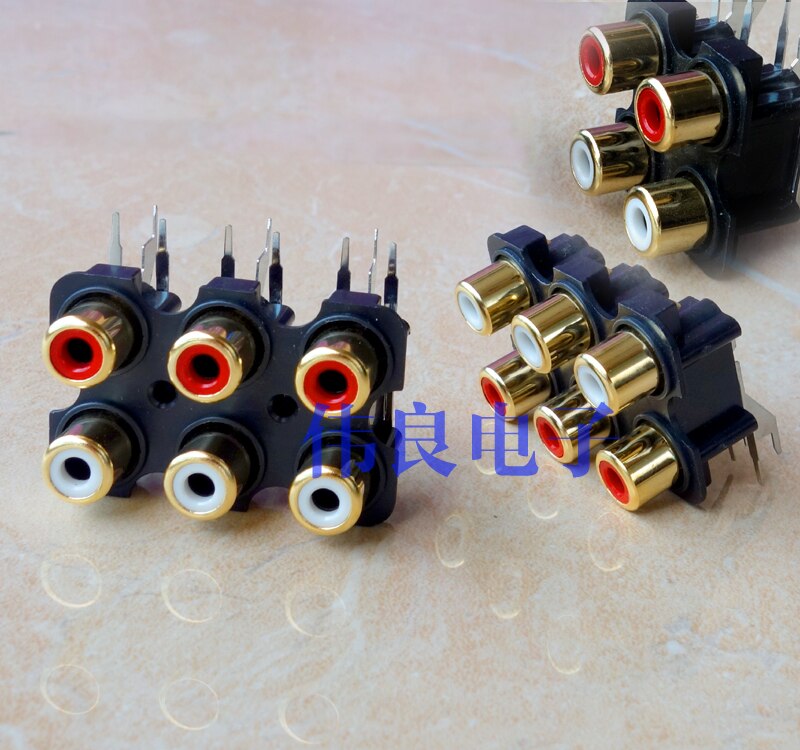 6 bit /4 bit gold-plated input lotus socket RCA – Vicedeal