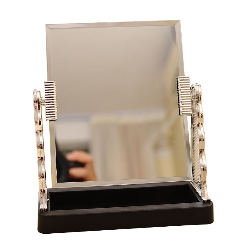 Portable Silver Mirror Desk Type Single Side Cosme... – Grandado