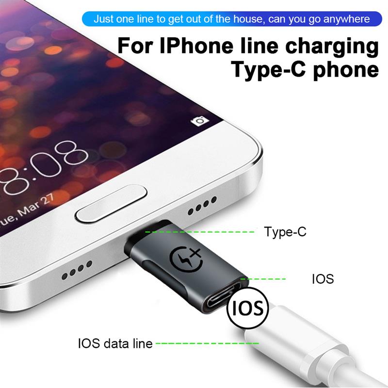 USB-C OTG Adapter For iPhone Charging Converter Ty... – Grandado