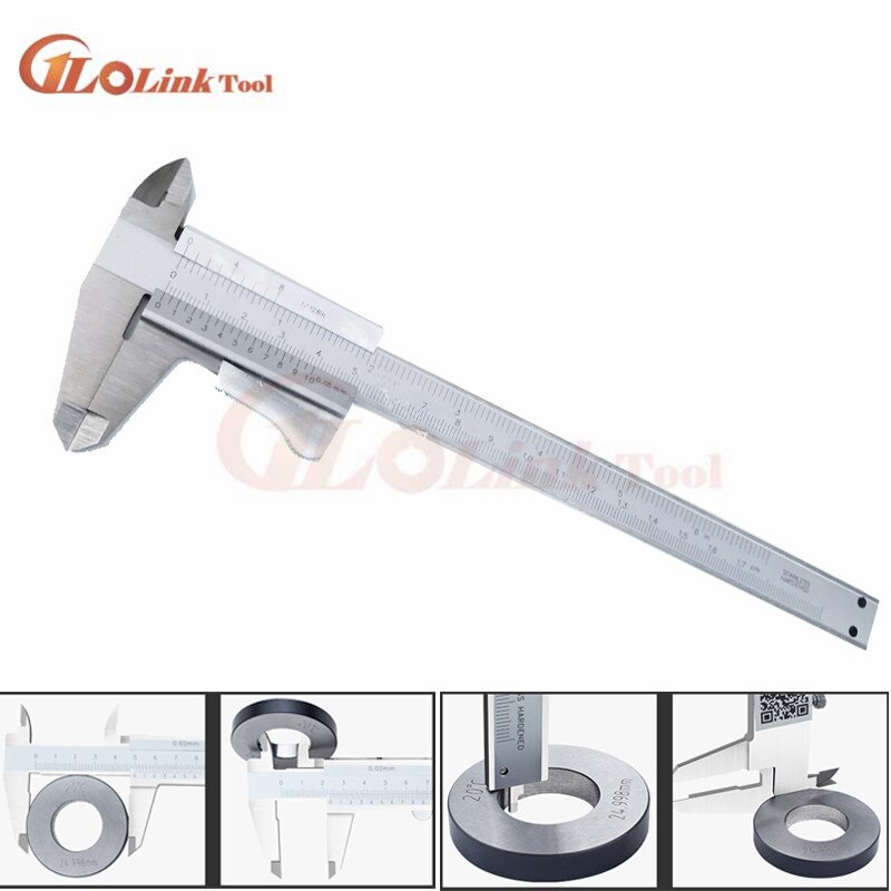 Steel Vernier Caliper with self lock 6" 0-150... – Grandado