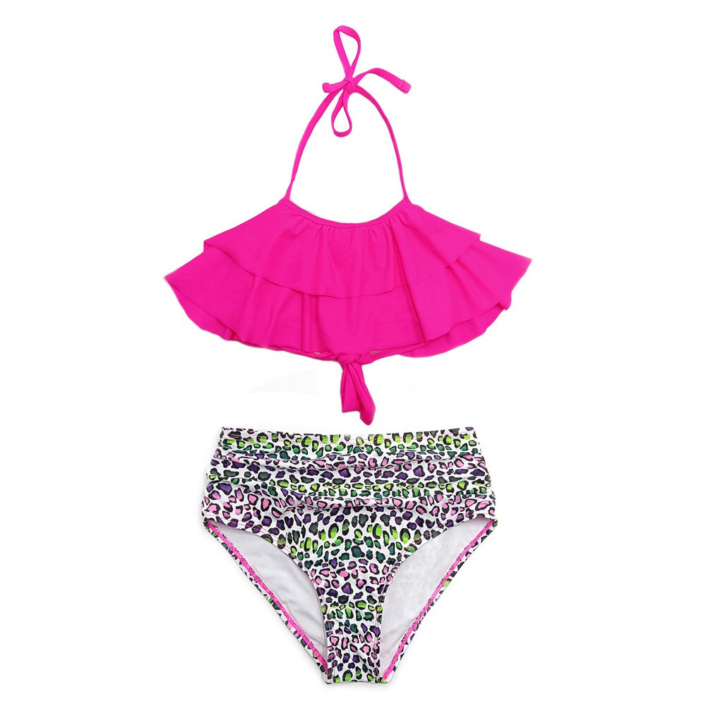 SHEKINI Girls High Waisted Ruched Bathing Suits Ru... – Grandado