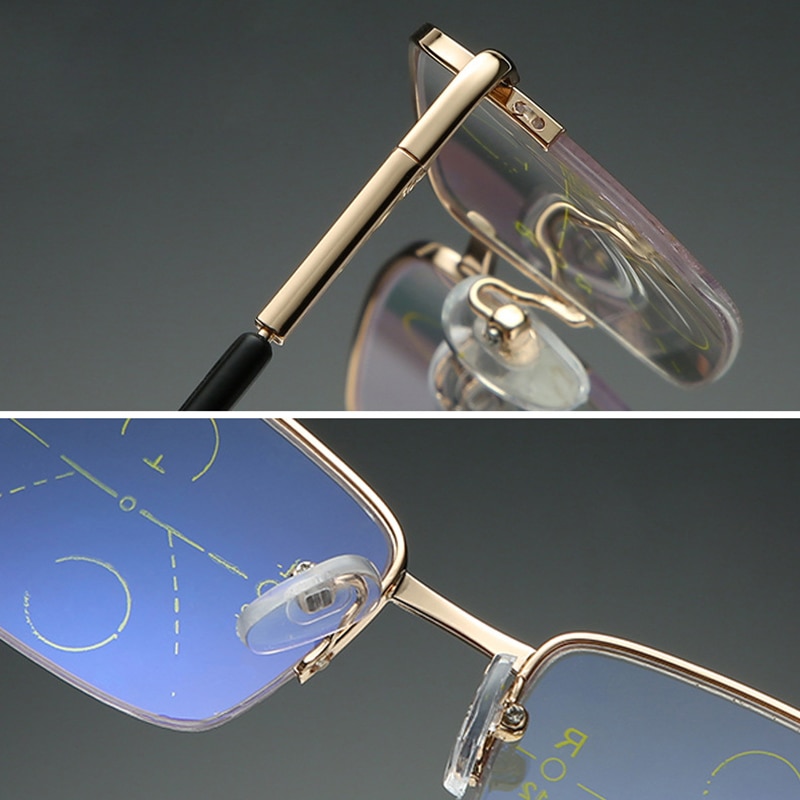 Progressive Multifocal Reading Glasses Half frame ... – Grandado