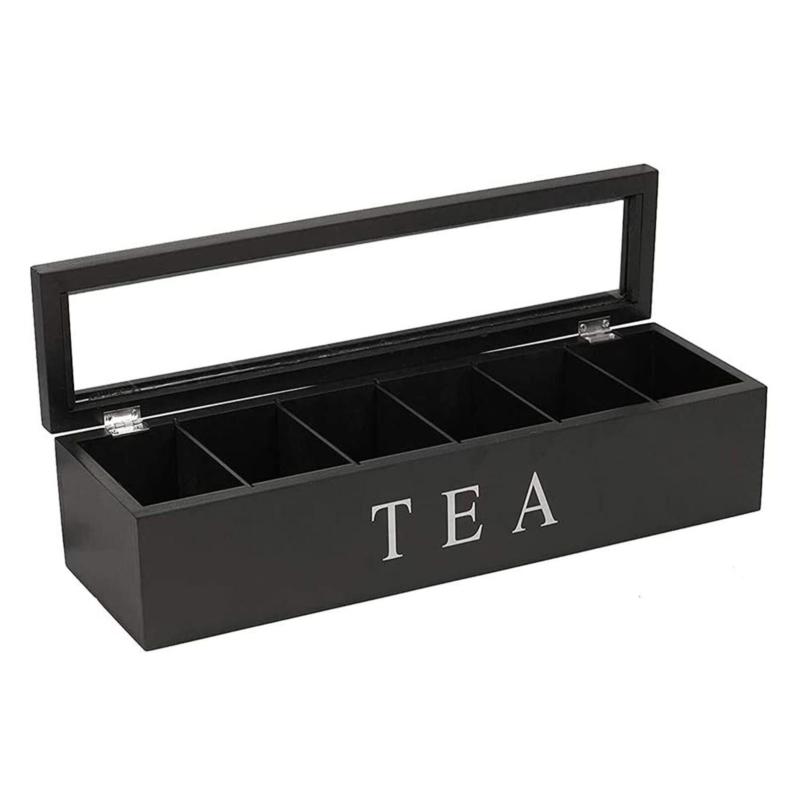 Wooden Tea Box with Lid Coffee Tea Bag Storage Hol... – Grandado