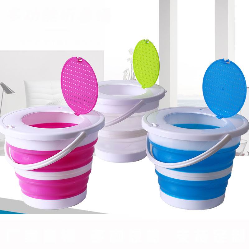 YJ 10L Silicone Folding Bucket for Fishing Folding... – Grandado