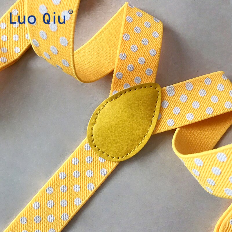 2.5cm Wide Polka Dot Pattern Polyester Suspenders ... – Vicedeal