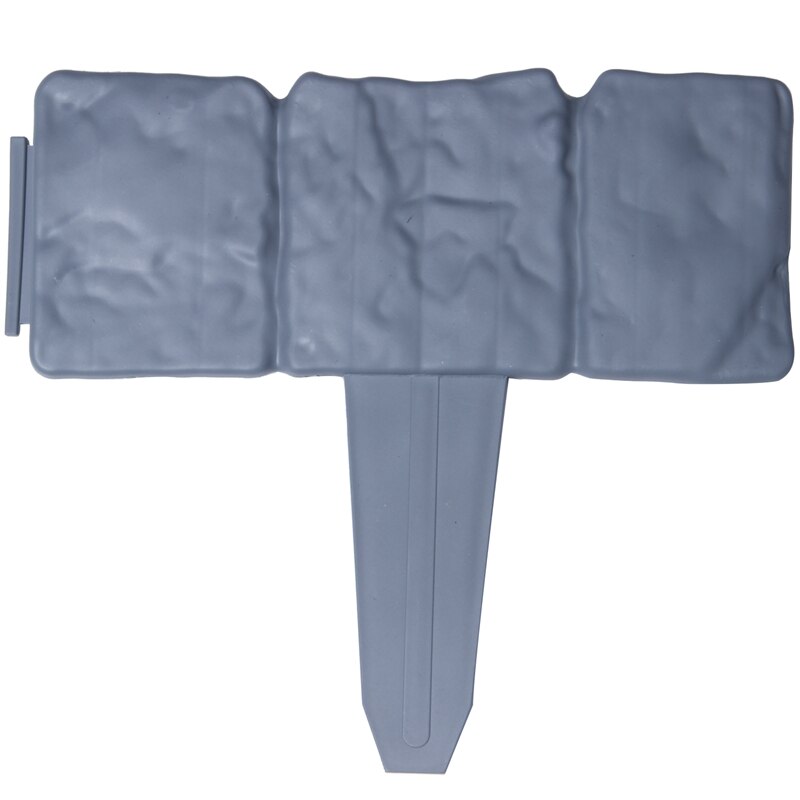 12Pc Grey Garden Fence Edging Cobbled Stone Effect... – Vicedeal