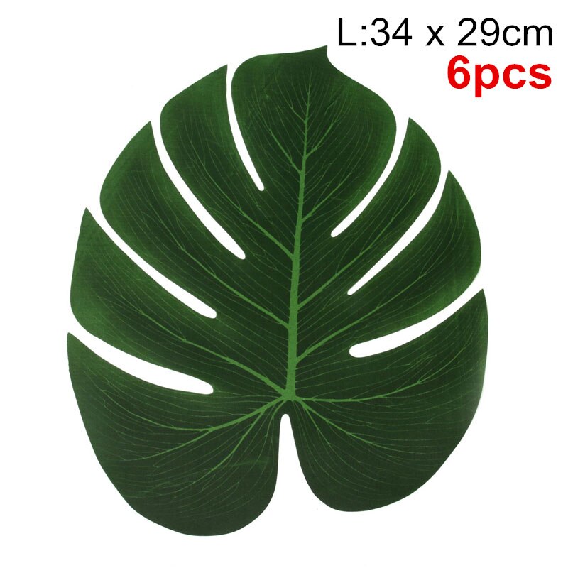 6pcs Monstera Artificial Plants Plastic Tropical P... – Grandado