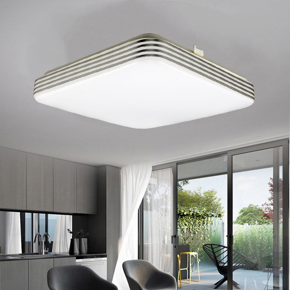 Modern Square LED Flush Mount Ceiling Light 12W SM... – Grandado