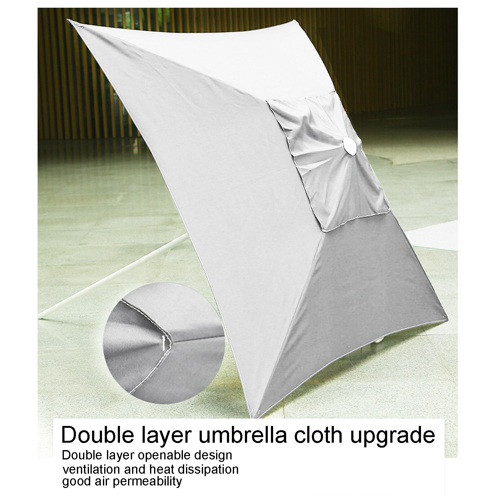 Patio Umbrella Parasol Canopy Without Frame 2x2m 4... – Vicedeal