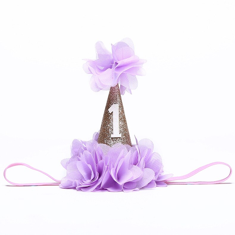 Baby Birthday Party Hat Princess Crown Headband 1 ... – Grandado