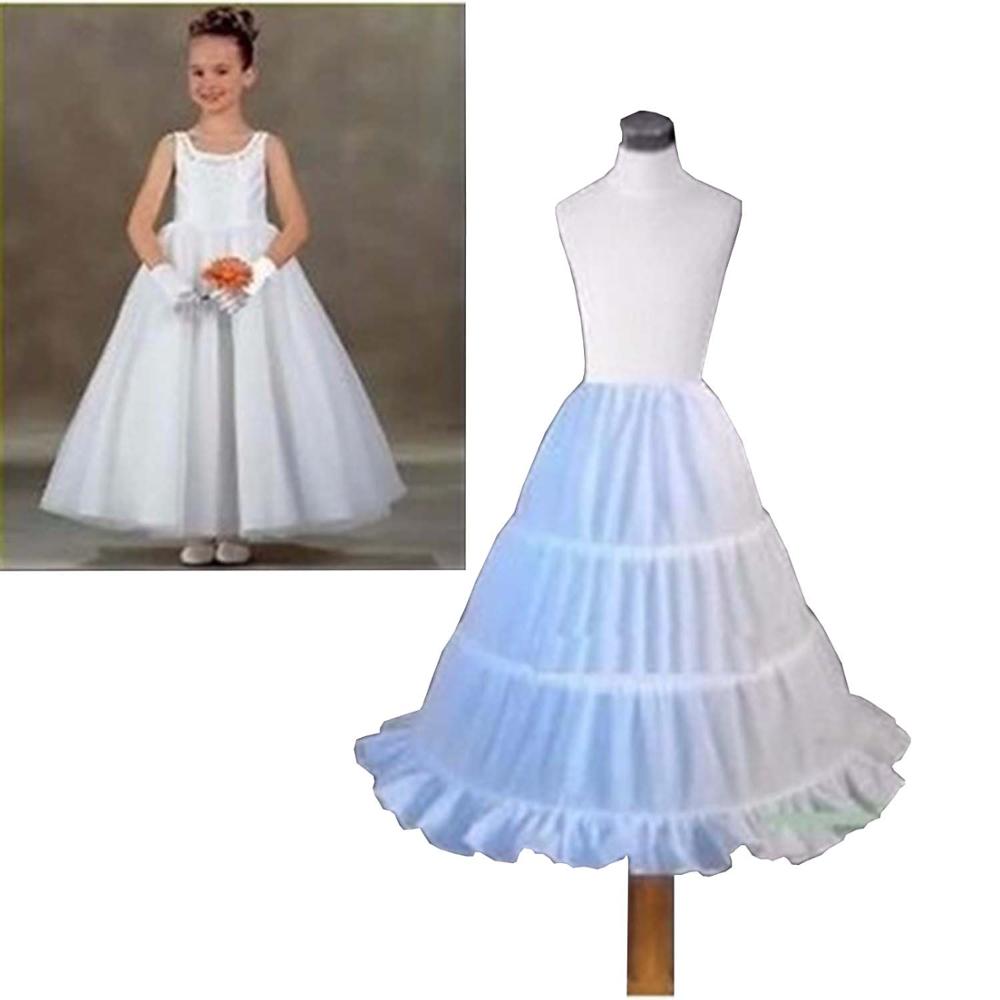 ANTI A-line 3 Hoops Children Kid Dress Bridal Pett... – Grandado