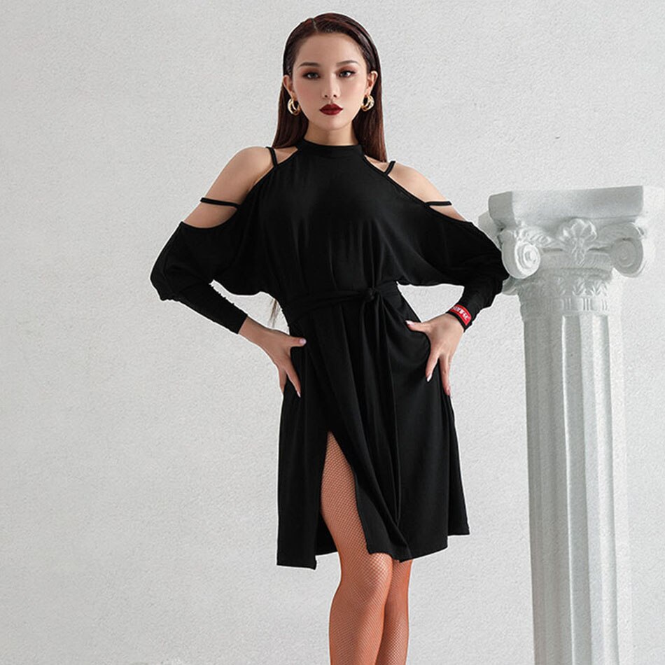 Bare Shoulder and Callor Latin Dance Dress Women D... – Vicedeal