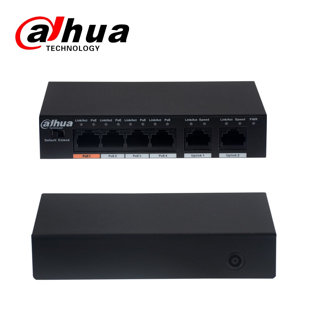 Dahua 4ch PoE Switch DH-S1500C-4ET2ET-DPWR 4CH Eth... – Grandado