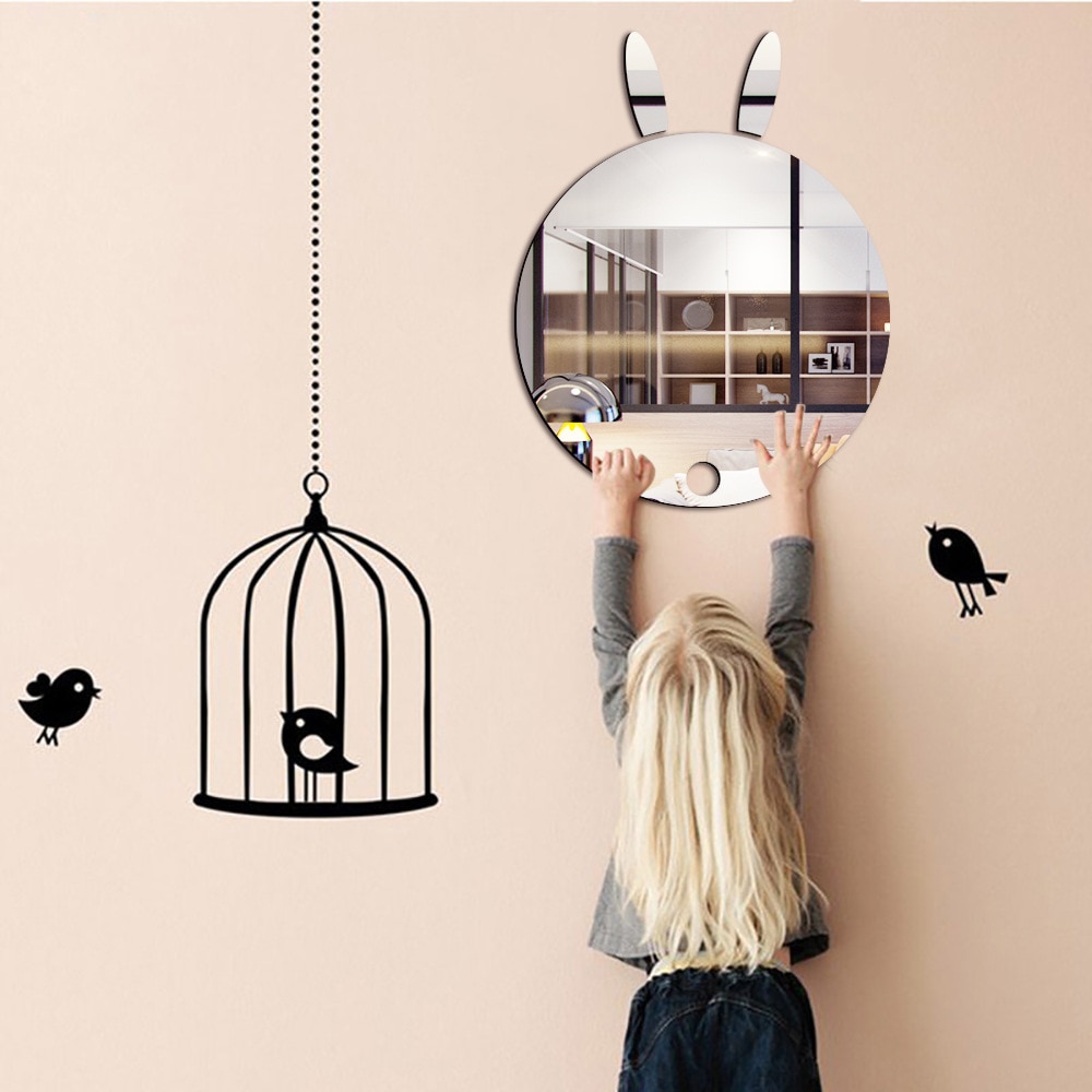 Cartoon Mirror acrylic wall stickers Decoration mi... – Vicedeal