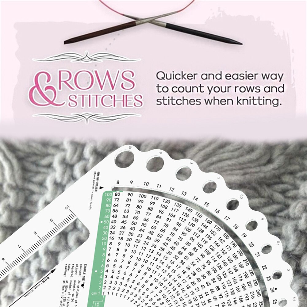 Measuring Knitting Gauge Converter For Sweater Sti... – Grandado
