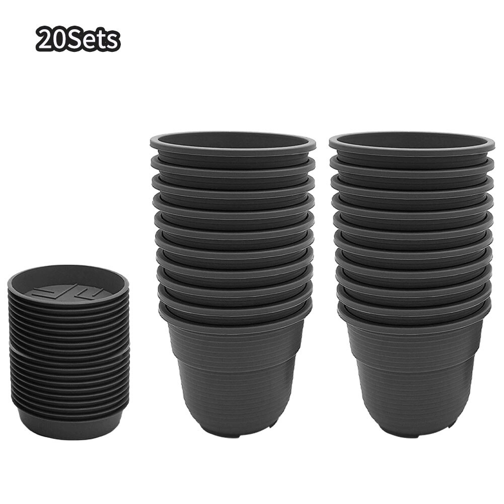 20PCS Plant Pot With Pallet Reusable Small Plastic... – Grandado