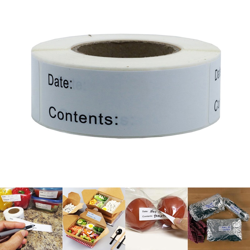 1 Roll Of 125 Pcs Self-Adhesive Removable Freezer ... – Grandado