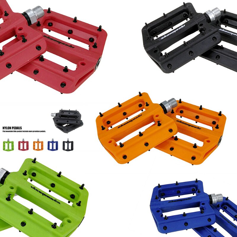 Sms cykelpedaler nylon fiberpedal mtb cykel skrids... – Grandado