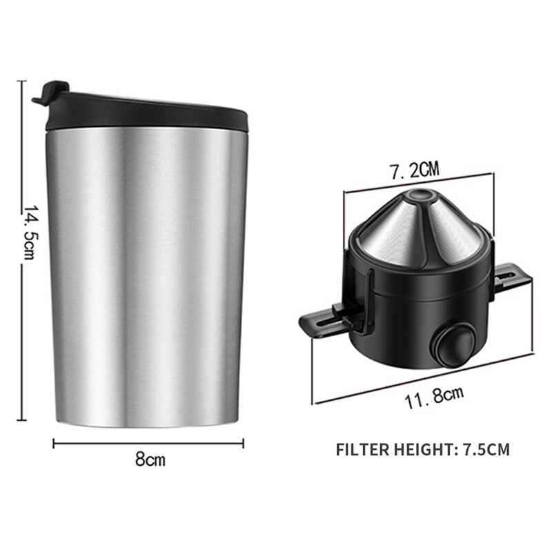Reusable Coffee Filter Portable Coffee Travel Mug ... – Grandado