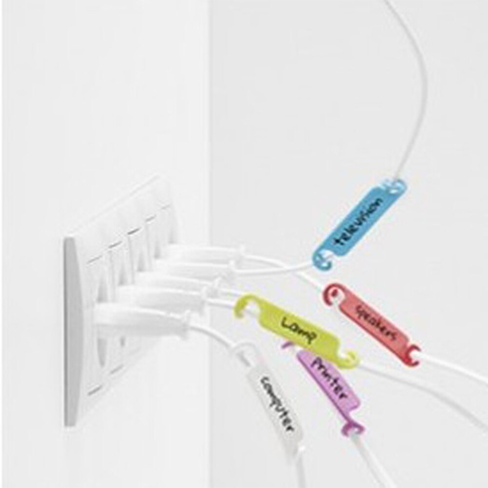 10pcs Assorted Colors DIY Write On Easy Mark Cable... – Grandado