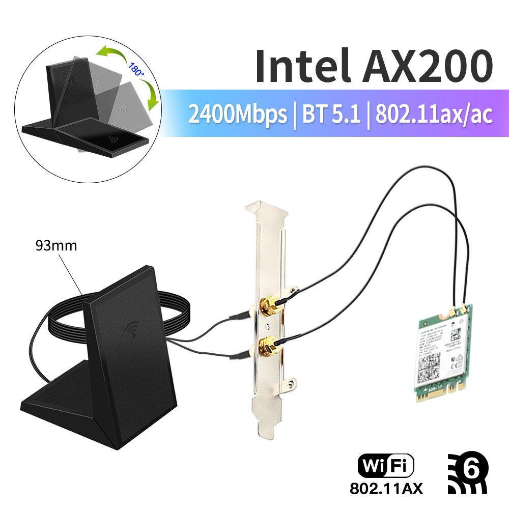 2400Mbps Für Wifi 6 Intel AX200 Wifi Karte Bluetoo... – Vicedeal