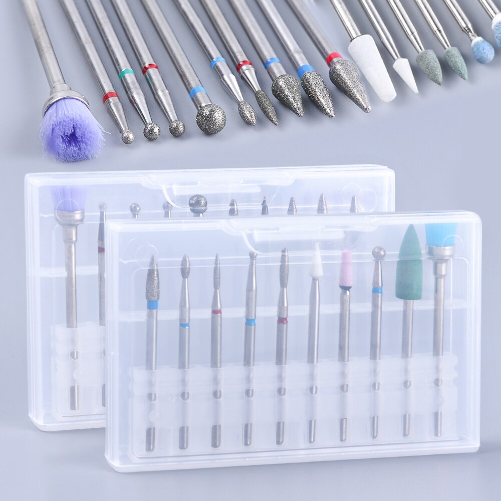 Nail Drill Bits Set Box Cuticle Elektrische Manicu... – Grandado