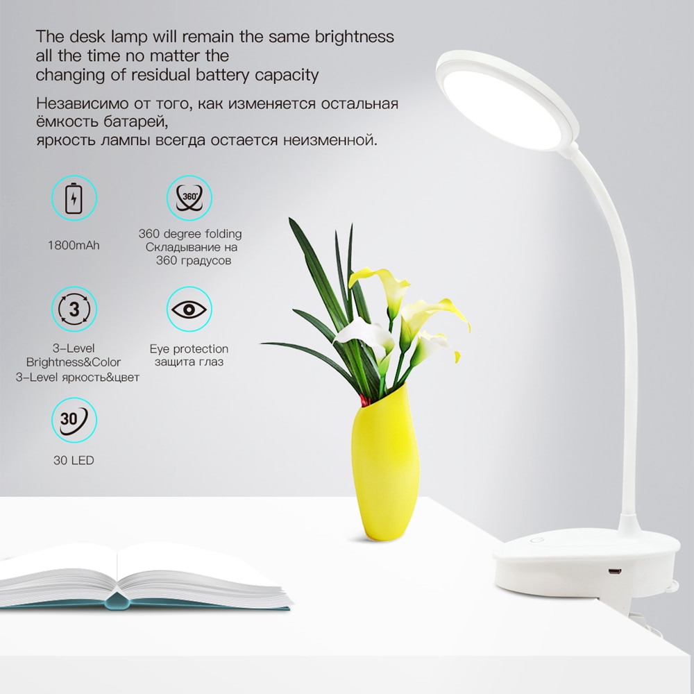 USB Aufladbare Led Schreibtisch Lampe Flexible Sch... – Vicedeal