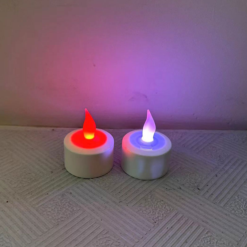 1/2/3 Pieces White LED Tea Lights Candles With USB... – Grandado