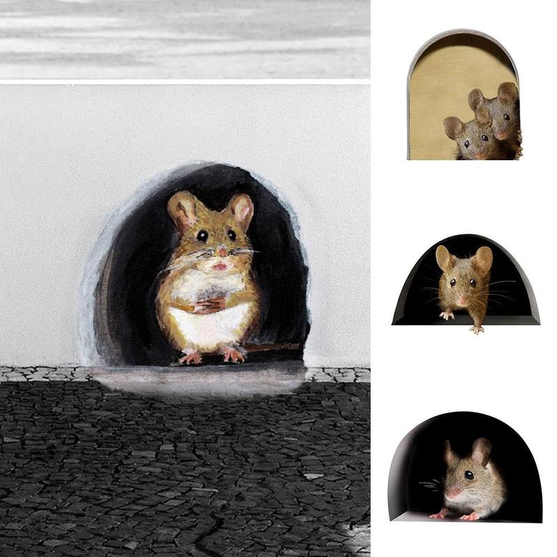 Muis Gat Decal Sticker Voor Thuis Deur Trap Window... – Vicedeal