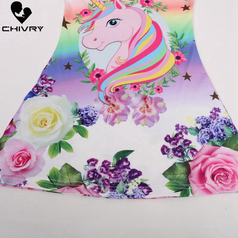 Chivry Summer Little Girls Sleeveless A-line Princ... – Grandado