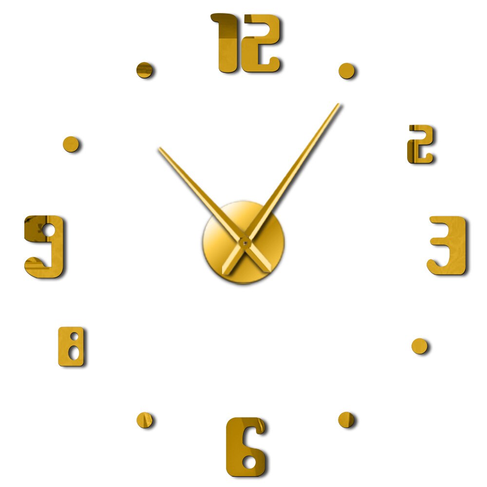 DIY Large Wall Clock Modern Quartz Clocks Wall Wat... – Vicedeal