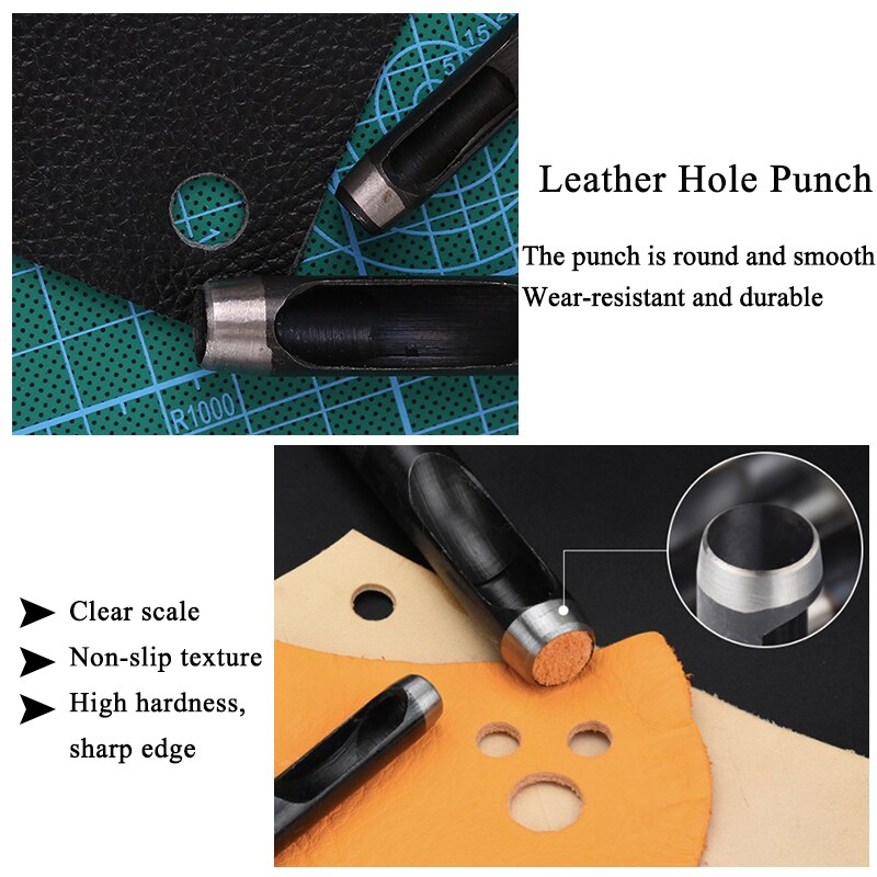 1Pc 1mm-10mm Round Shape Leather Hole Punch Steel ... – Vicedeal