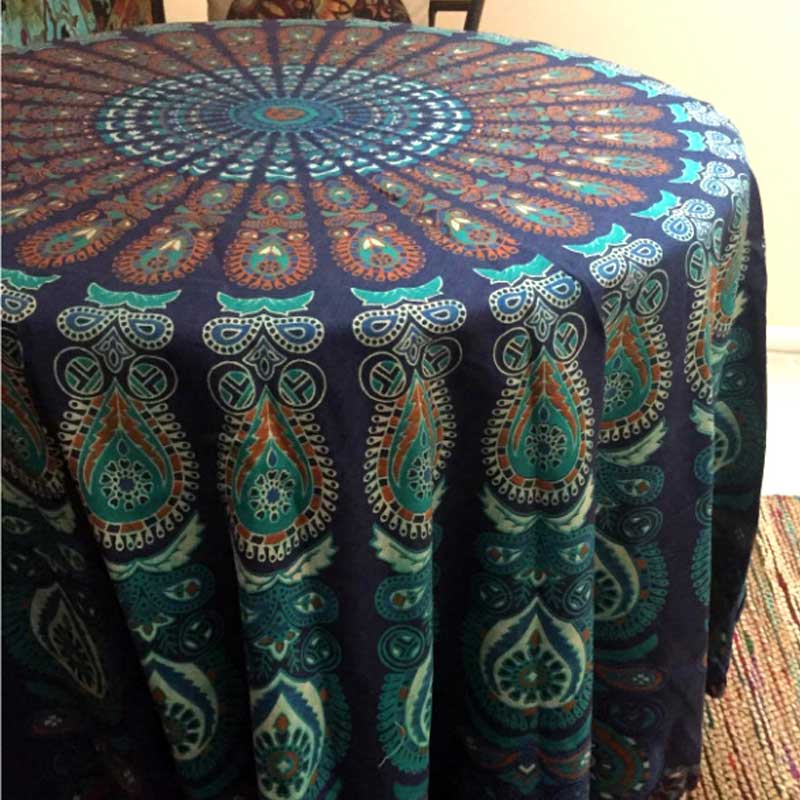 Round Mat Scarve Mandala Tapestry Beach Picnic Thr... – Grandado